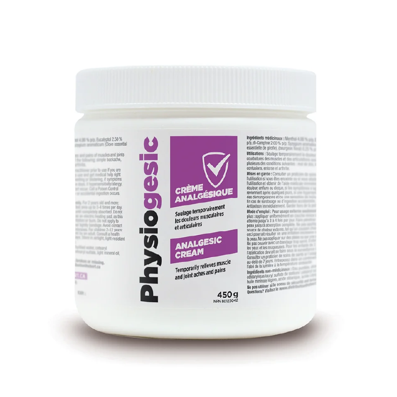 Physiogesic analgesic cream – Clinique Lafontaine Inc.